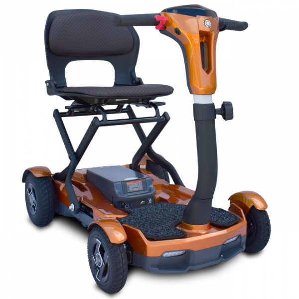 EV-Rider Teqno Heavy Duty Auto Folding Travel Mobility Scooter Metallic ...